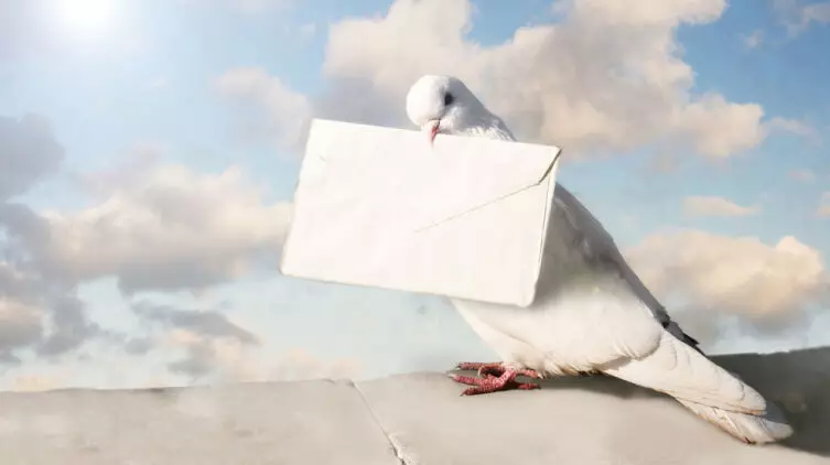 What was pigeon mail?