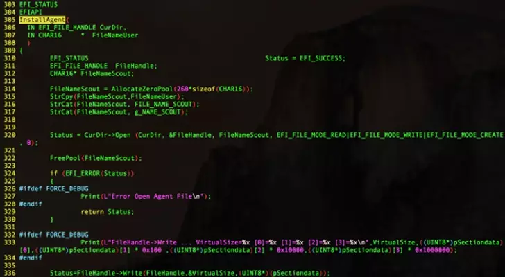 Hacking Team Spyware s predinštalovaným súborom UEFI BIOS Rootkit, aby sa skryl